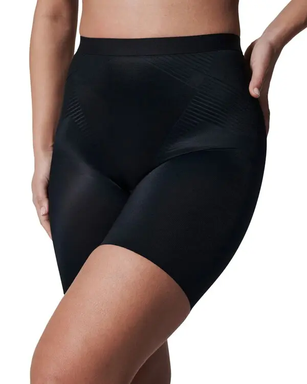 Spanx Thinstincts 2.0 Mid Thigh Shorts - Very Black