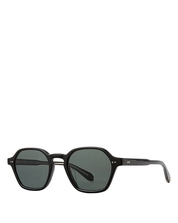 Garrett Leight Temescal Square Sunglasses, 48mm - Bk/sfpbs