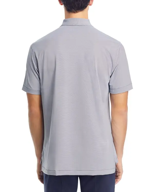 Peter Millar Crown Sport Jubilee Classic Fit Short Sleeve Performance Jersey Polo Shirt - Iron