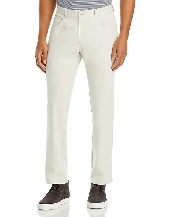 Peter Millar Crown Sport Performance Five-pocket Pants - Stone