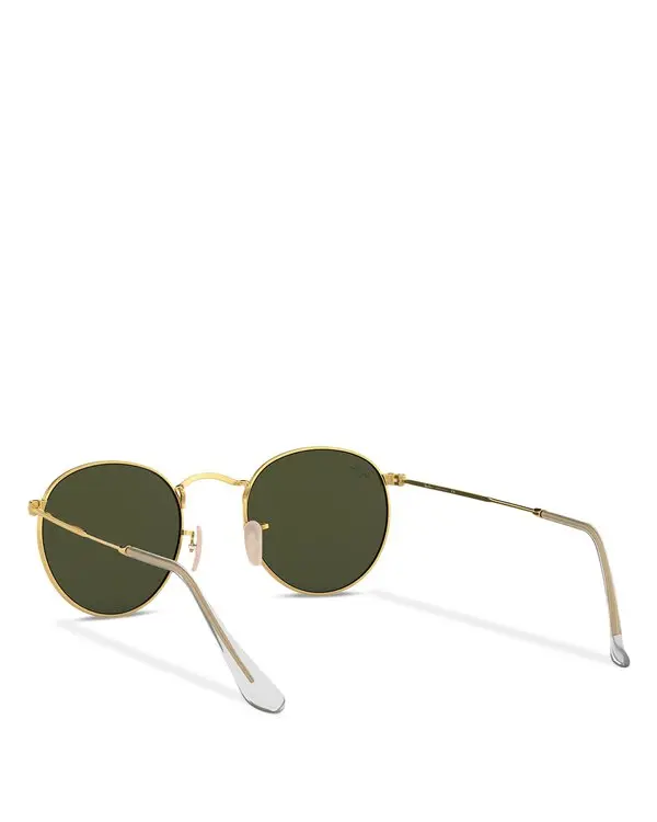Ray-ban Icons Round Sunglasses - Gold/green Solid