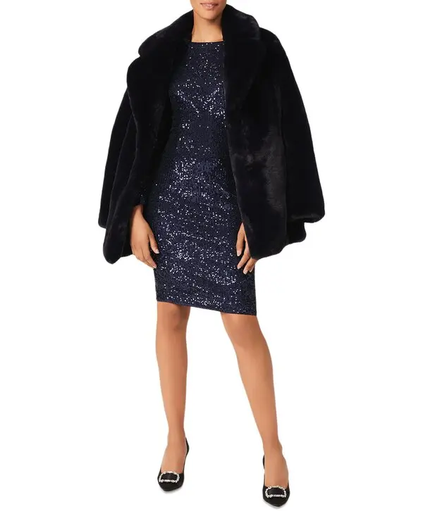 HOBBS LONDON Briony Faux Fur Coat