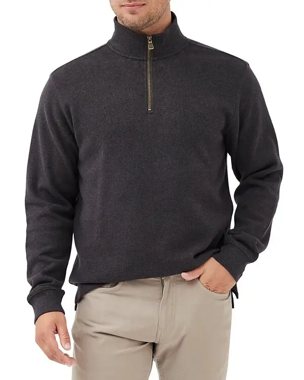 Rodd & Gunn Alton Ave Quarter Zip Sweater - Mud