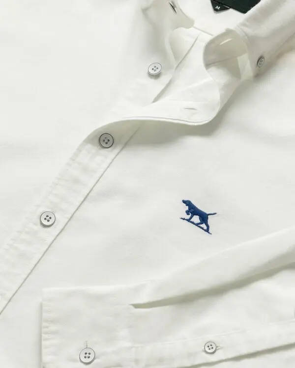 Rodd & Gunn Gunn Oxford Sports Fit Shirt - Blanc