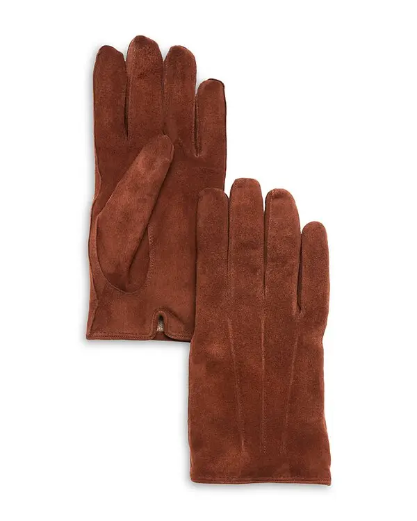 Bloomingdale'S Three-cord Suede Gloves Exclusive - Brown