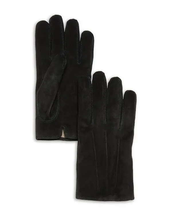 Bloomingdale'S Three-cord Suede Gloves Exclusive - Charcoal
