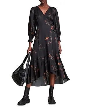 ALLSAINTS Adelaide Aurora Wrap Dress