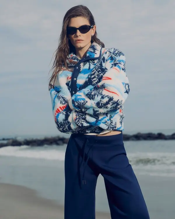 Free People Rocky Ridge Fleece Jacket - Alpine Combo