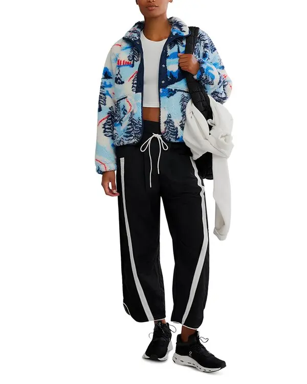 Free People Rocky Ridge Fleece Jacket - Alpine Combo