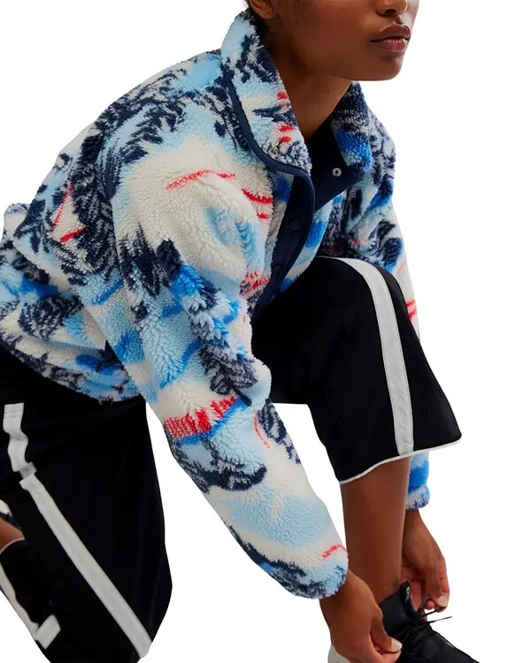 Free People Rocky Ridge Fleece Jacket - Alpine Combo