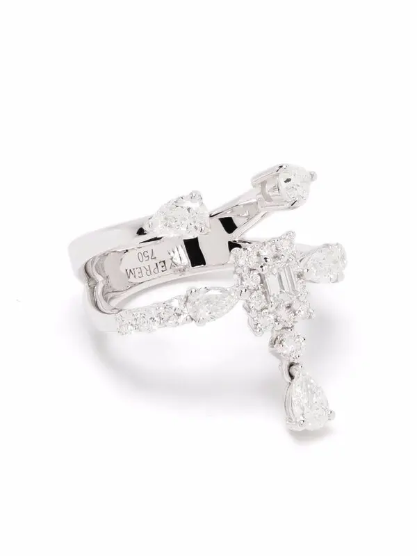 Yeprem 18kt White Gold Diamond Ring - Silver
