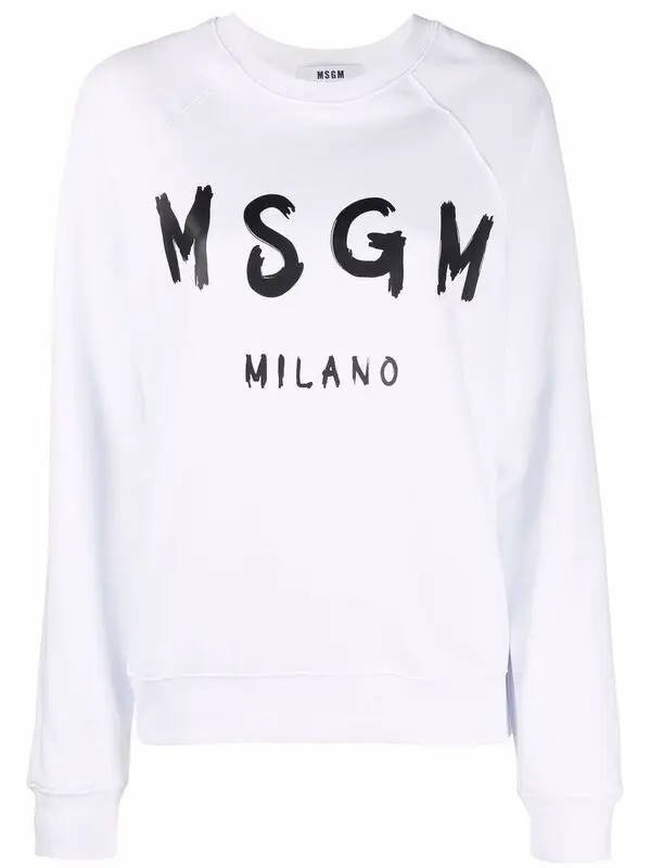 MSGM Logo-print Sweatshirt - White