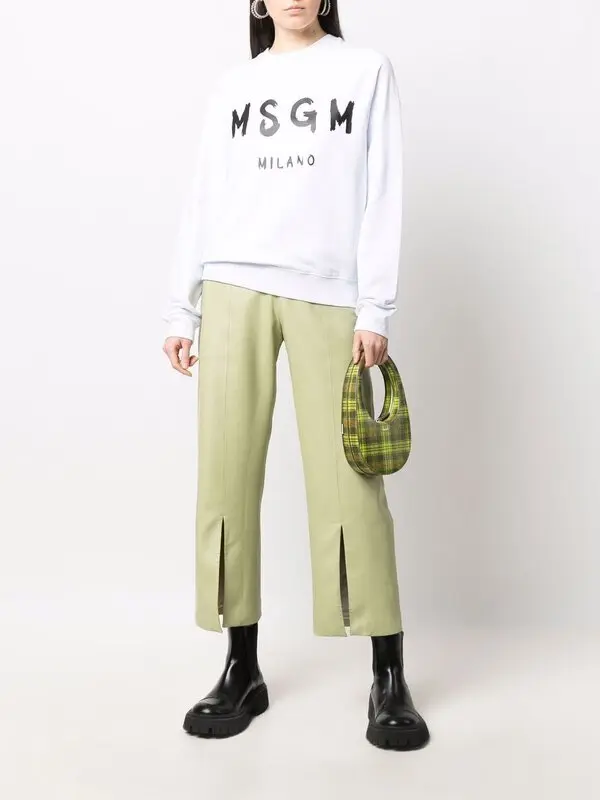 MSGM Logo-print Sweatshirt - White