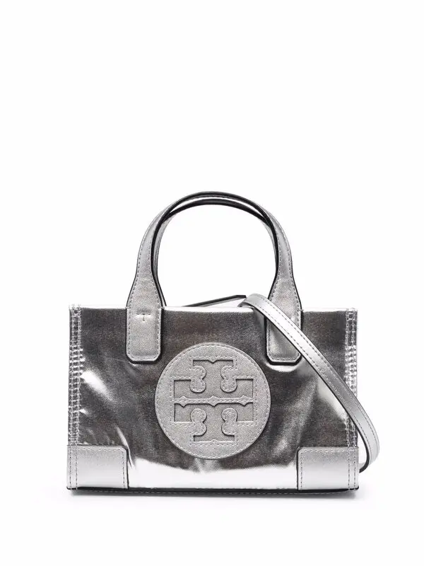 Tory Burch Ella Metallic Micro Tote Bag