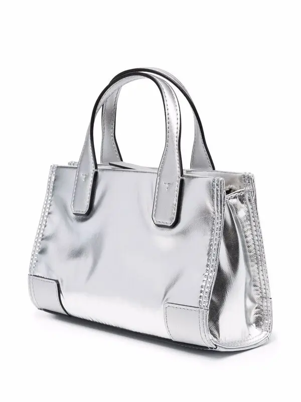 Tory Burch Ella Metallic Micro Tote Bag