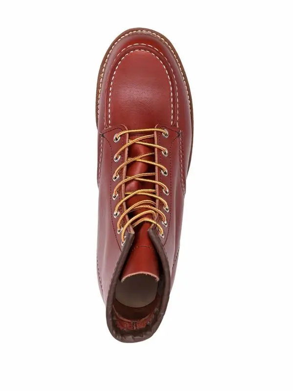 Red Wing Lace-up Leather Boots - Brown