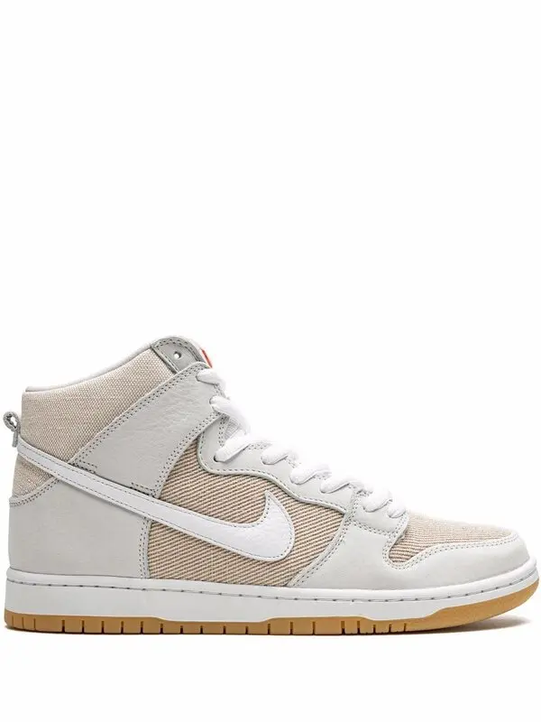 Nike Sb Dunk High Pro Iso Orange Label Sneakers - White