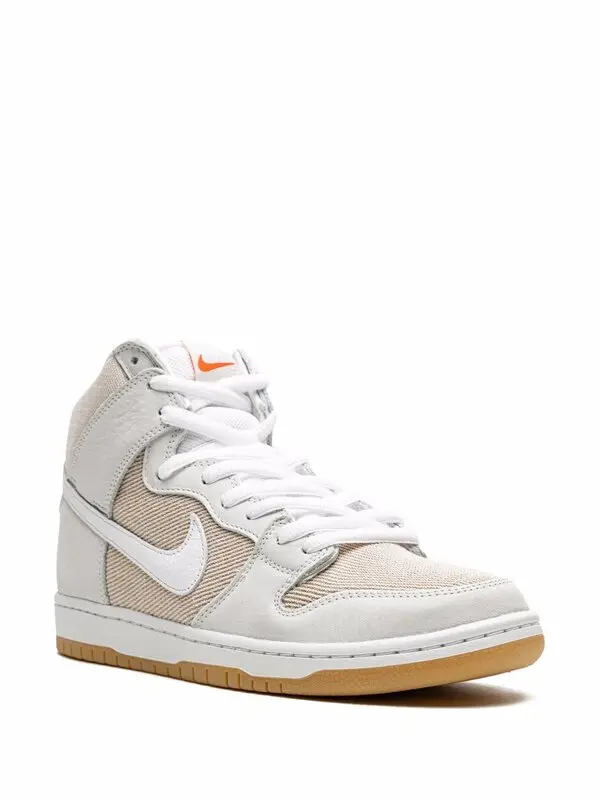 Nike Sb Dunk High Pro Iso Orange Label Sneakers - White