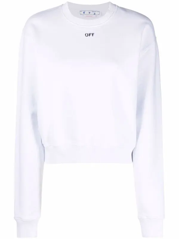 Off-White Off-stamp Cropped Sweatshirt