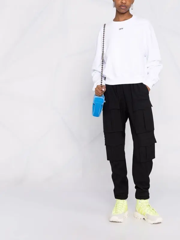 Off-White Off-stamp Cropped Sweatshirt
