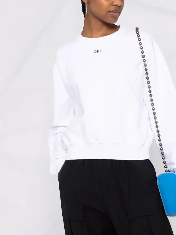 Off-White Off-stamp Cropped Sweatshirt