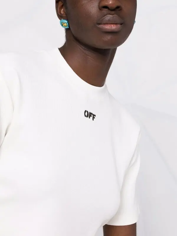 Off-White Off-stamp Cropped T-shirt
