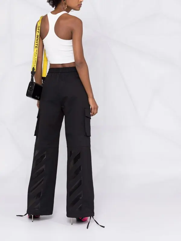 Off-White Off-stamp Ribbed Crop Top