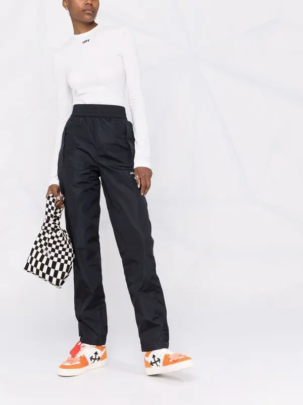 Off-White High-waisted Diag Track Pants