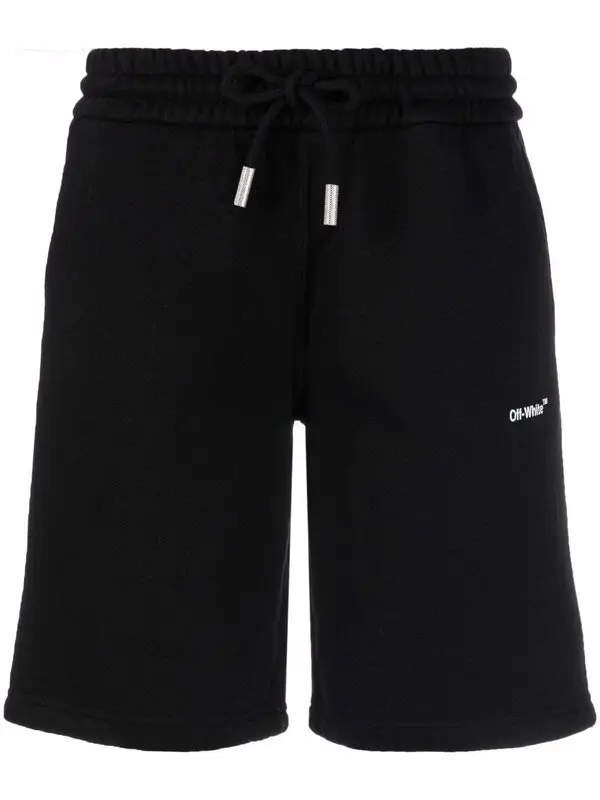Off-White Diag-stripe Print Track Shorts