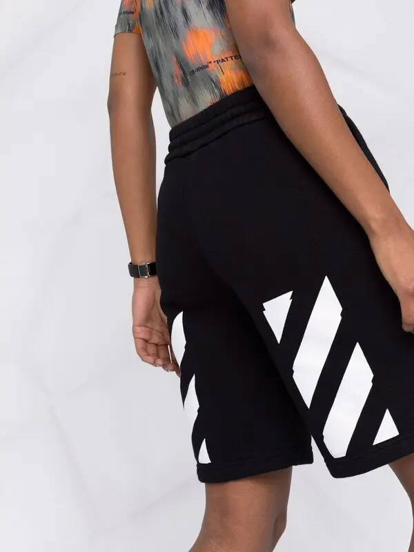 Off-White Diag-stripe Print Track Shorts