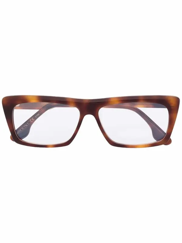 Victoria Beckham Rectangular-framed Glasses - Brown