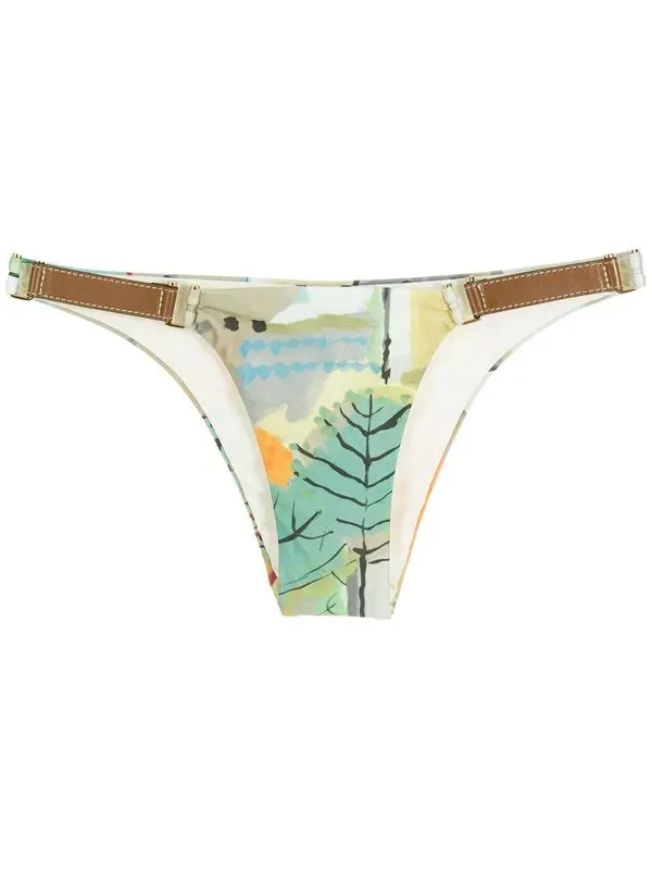 LENNY NIEMEYER Caraiva Side Strap Bikini Bottoms - Neutrals