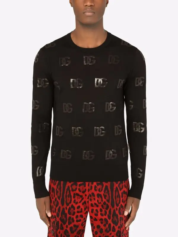Dolce & Gabbana Sequin-logo Jumper