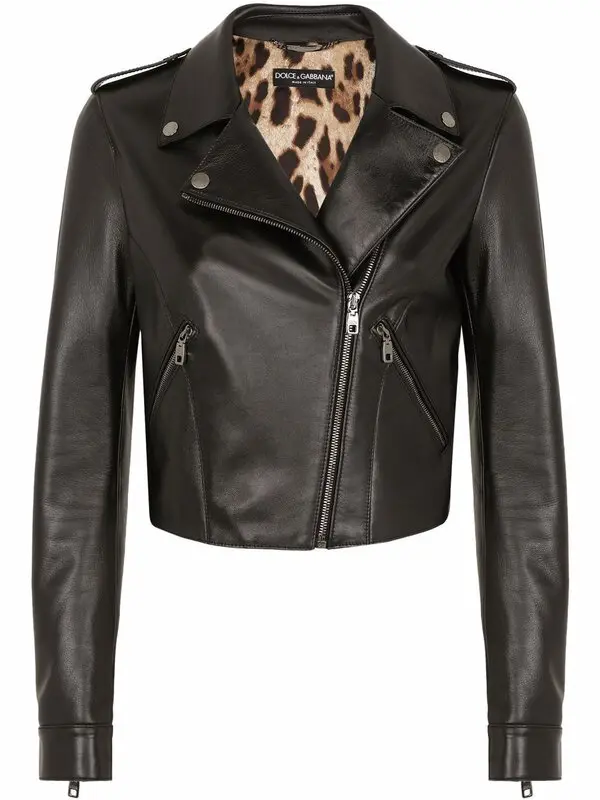 Dolce & Gabbana Leather Biker Jacket