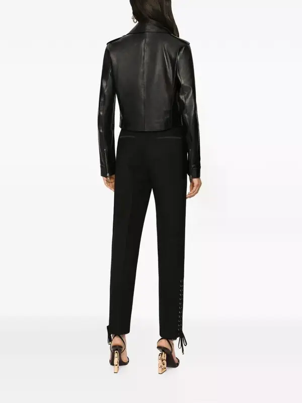 Dolce & Gabbana Leather Biker Jacket