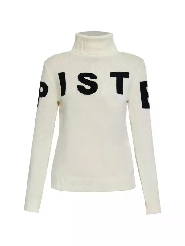 Perfect Moment Piste Long Sleeve Sweater - White