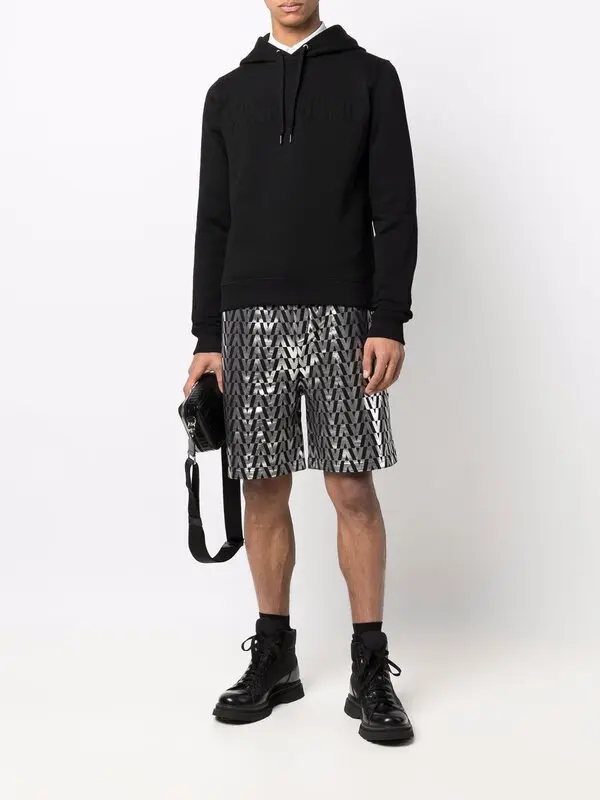 Valentino Garavani High-shine Monogram Shorts