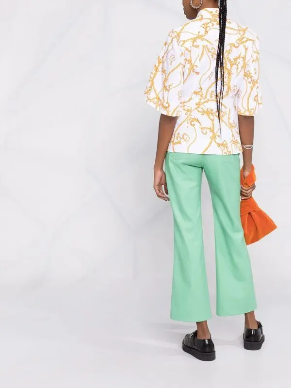 GANNI Patterned Short-sleeved Shirt