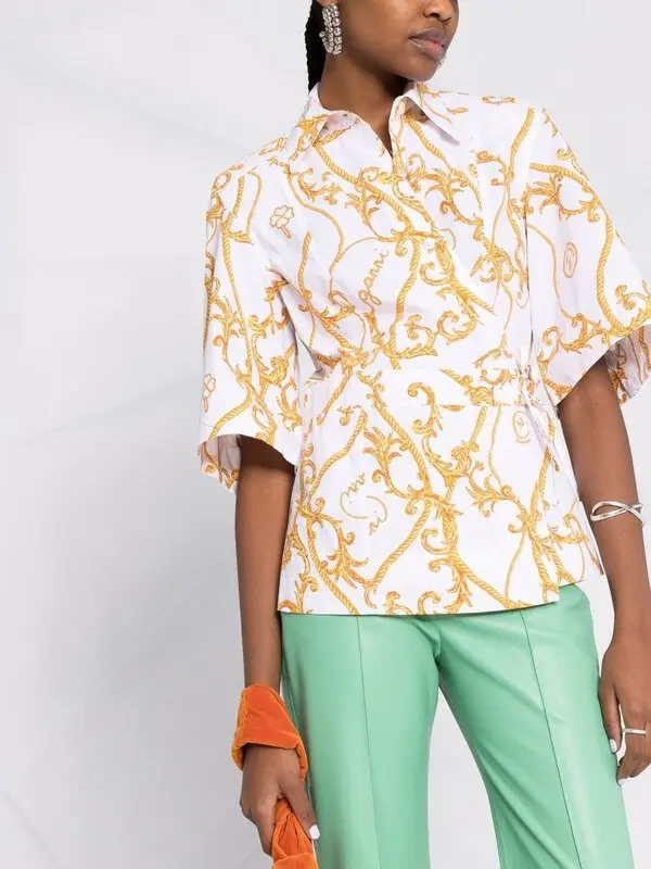 GANNI Patterned Short-sleeved Shirt
