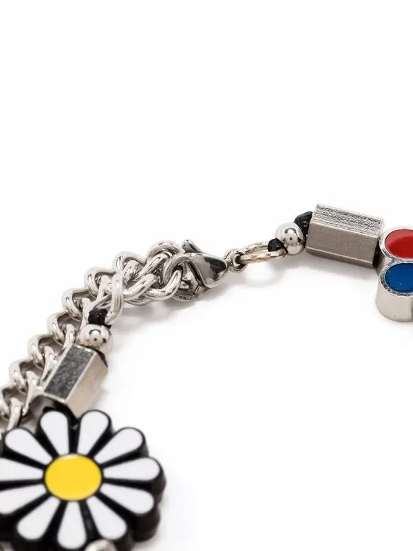 Salute Flower Anarchy Bracelet - Silver | Editorialist