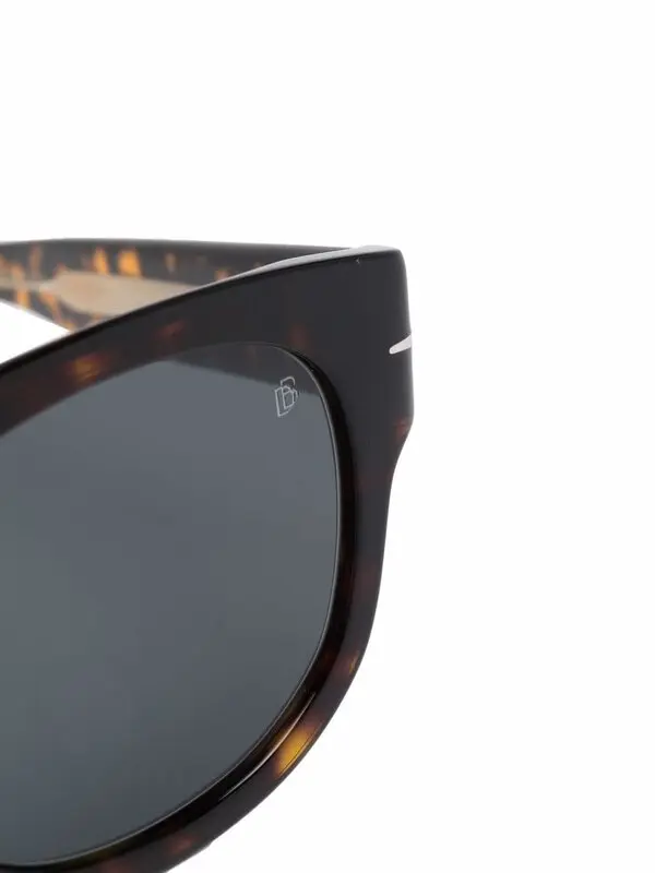 DB EYEWEAR BY DAVID BECKHAM Tortoiseshell Square-frame Sunglasses