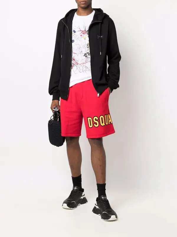 Dsquared2 Logo-print Cotton Shorts