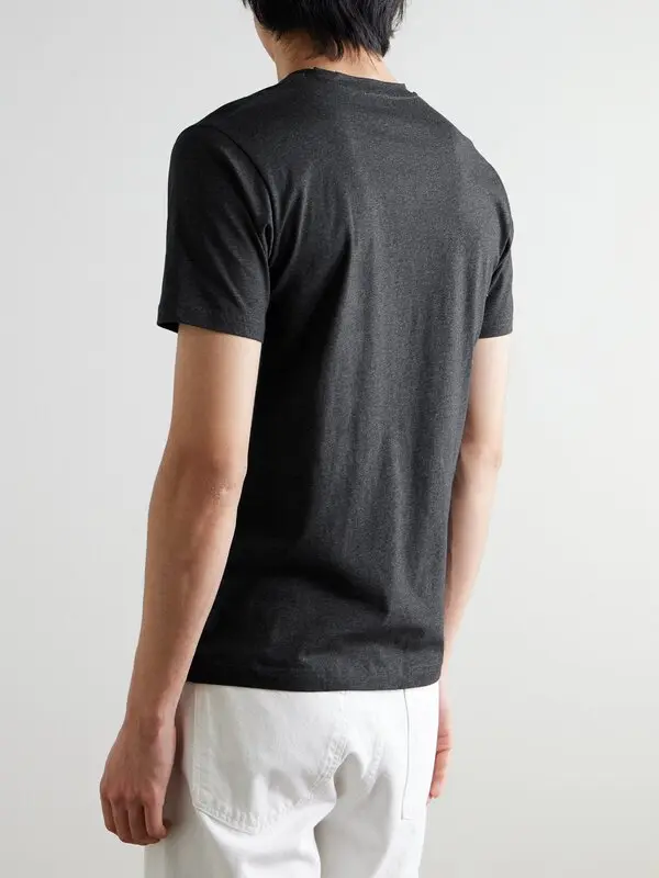 Sunspel Riviera Organic Cotton-jersey T-shirt - Gray