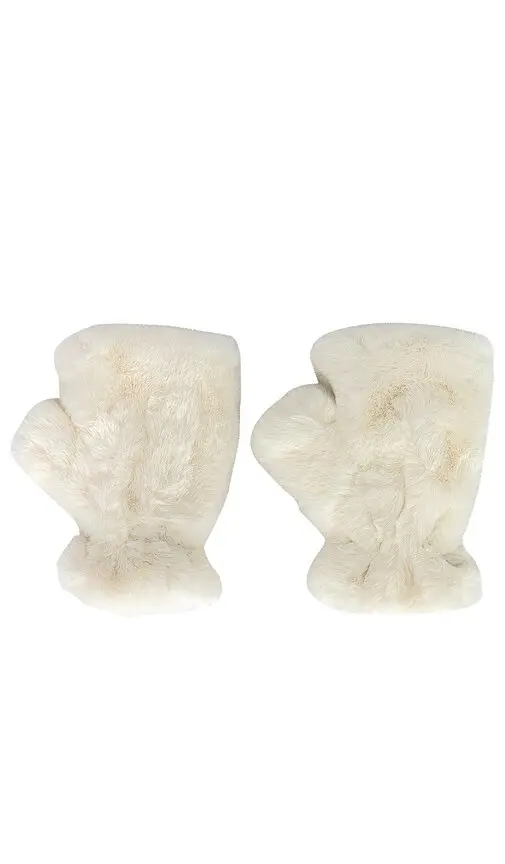 Apparis Ariel Faux Fur Gloves - Ivory