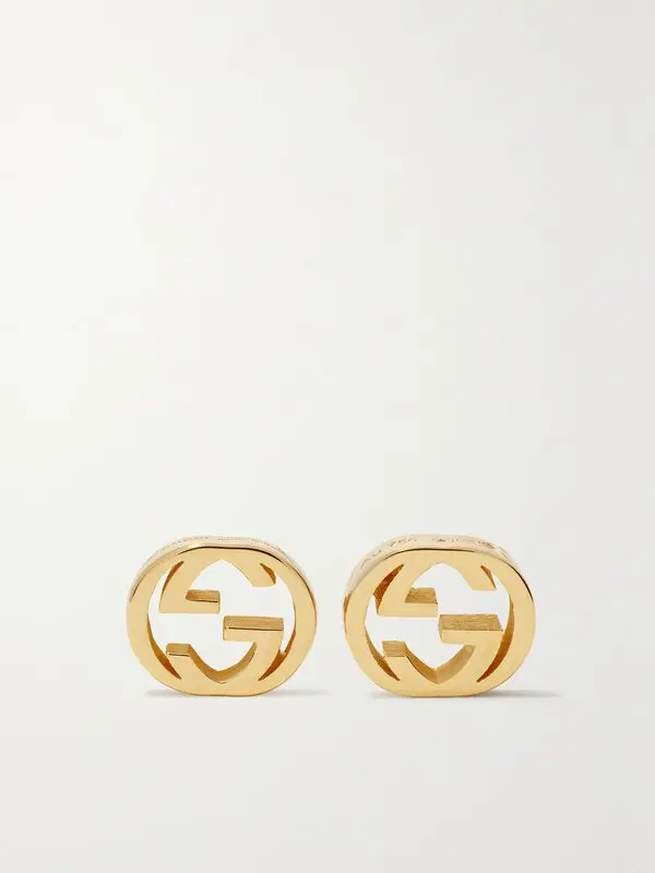 Gucci 18-karat Stud Earrings - Gold