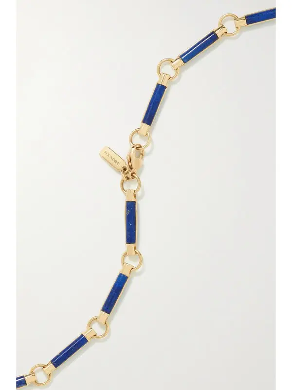 FOUNDRAE Karma, Wholeness And Dream 18-karat Lapis Lazuli Necklace