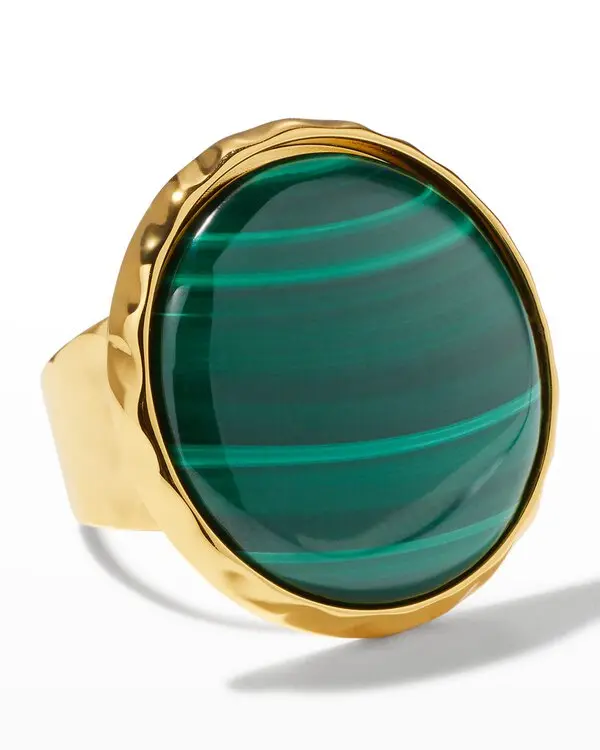 Nest Jewelry Adjustable Ring - Malachite