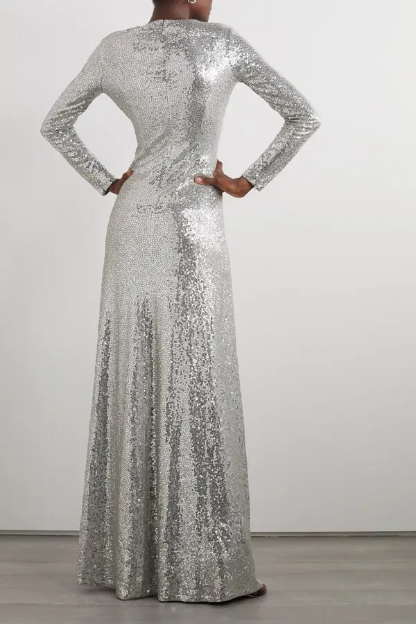 Michael Kors Sequined Jersey Gown