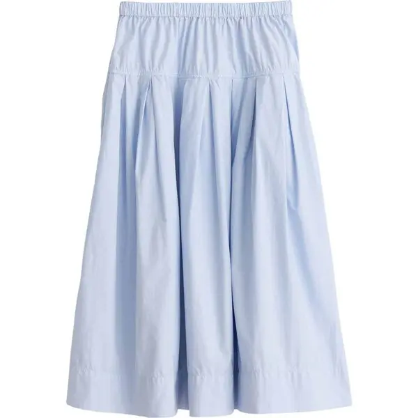 ALEX MILL Paper Poplin Pull-on Midi Skirt