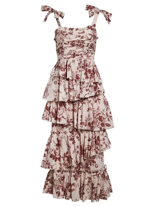 white christmas dresses Marley Tiered Midi Dress